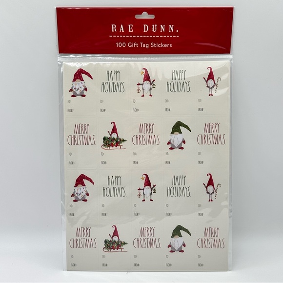 Rae Dunn | Holiday | Rae Dunn Christmas 0 Gift Tag Stickers Merry ...